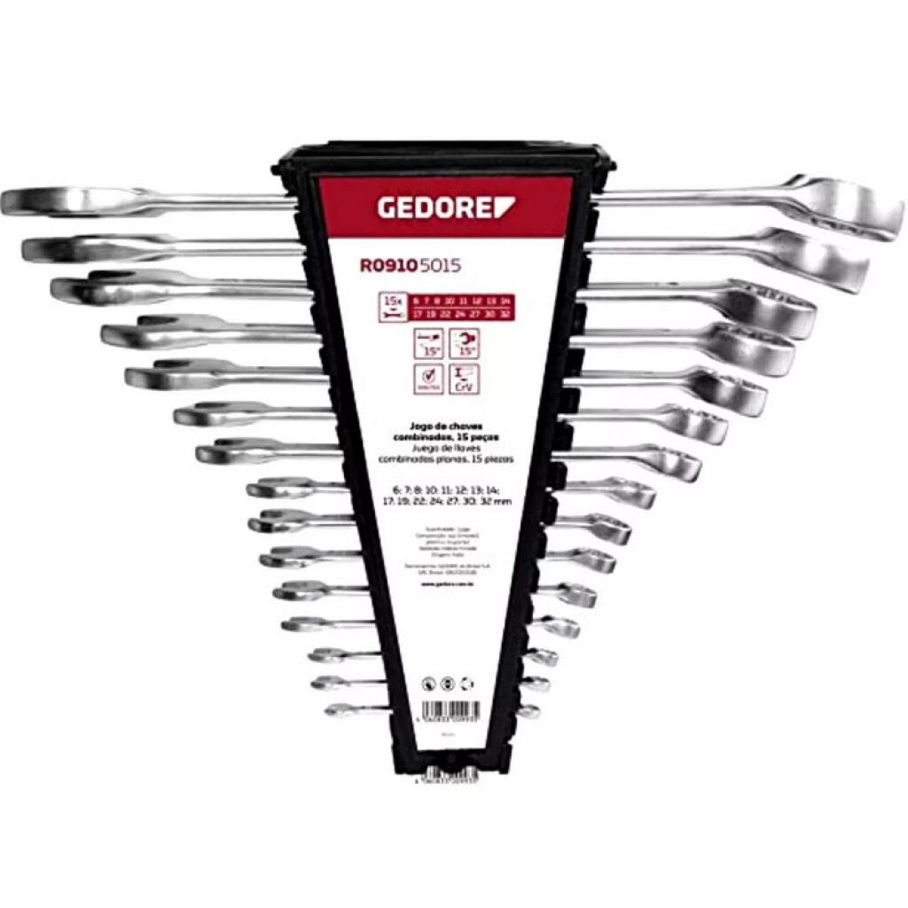 Gedore Red 15 Pc Comb Spanner Set