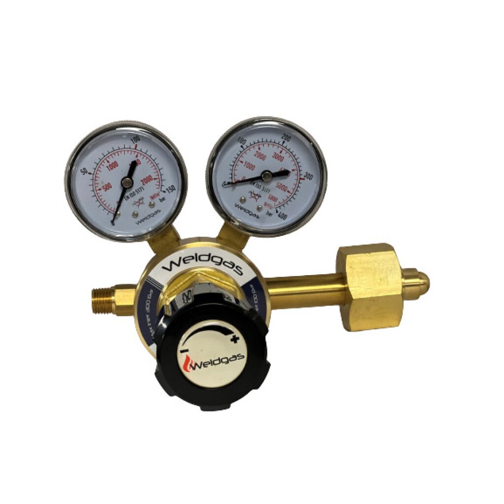 Weldgas Nevoc WG1500 Single Stage Side Entry 2 Gauge Inert Gas Regulator