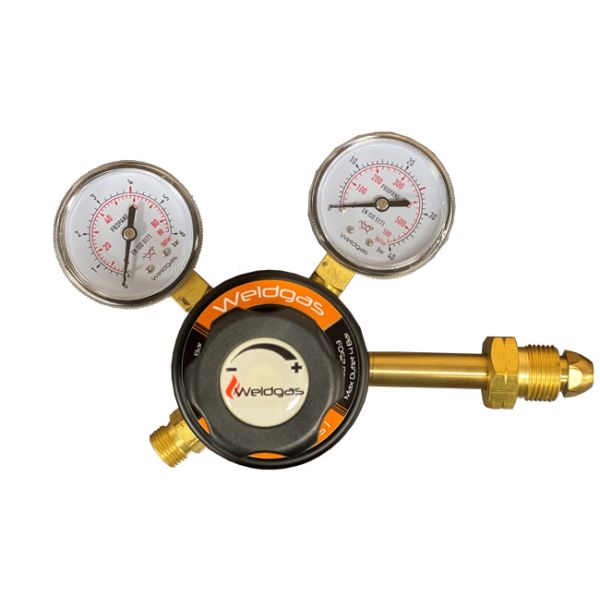 Multi Stage Propane Gas Regulator 2 Gauage Side Entry