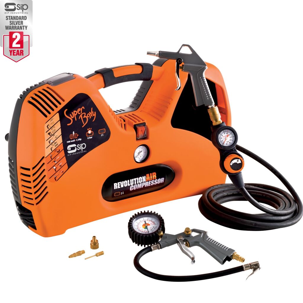 Sip 1.5Hp Super Boxy Portable Air Compressor 05291
