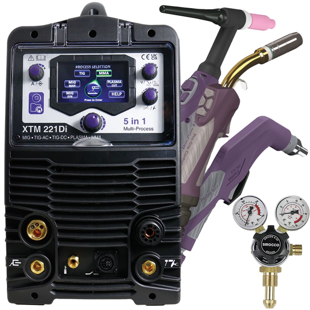 Parweld XTM221Di-P3T 5-In-1 Multi Process Welding & Plasma Machine With ...