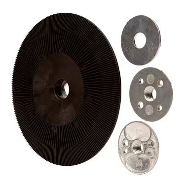 3M 180mm Red Ribbed Backing Pad