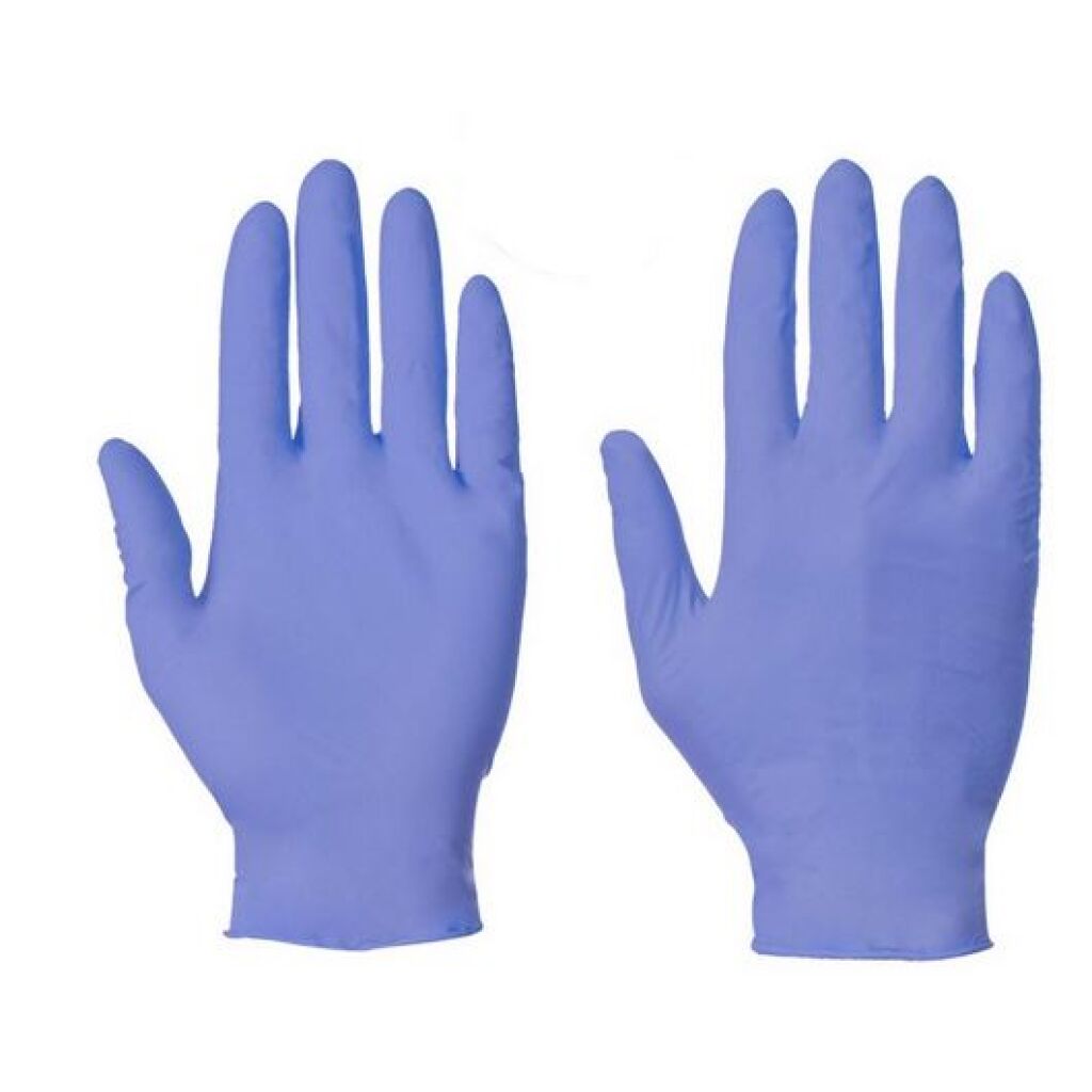 Powder Free Blue Nitrile Glove Medium (Box Of 100)