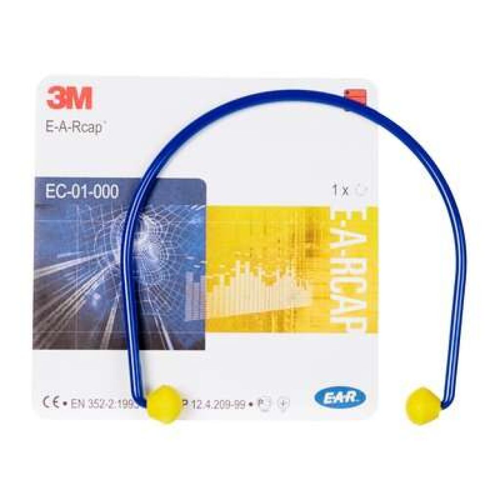 3M Ear Cap Banded Earplugs ECO1000S